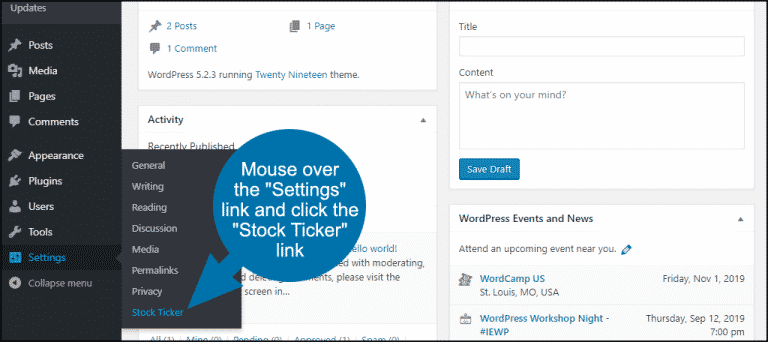 How to Add a Stock Market Ticker to WordPress - GreenGeeks