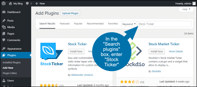 How to Add a Stock Market Ticker to WordPress - GreenGeeks