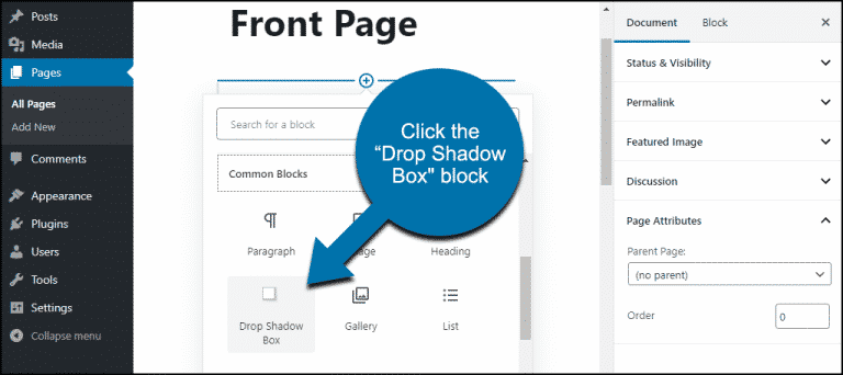 How to Use Drop Shadow Boxes in WordPress - GreenGeeks