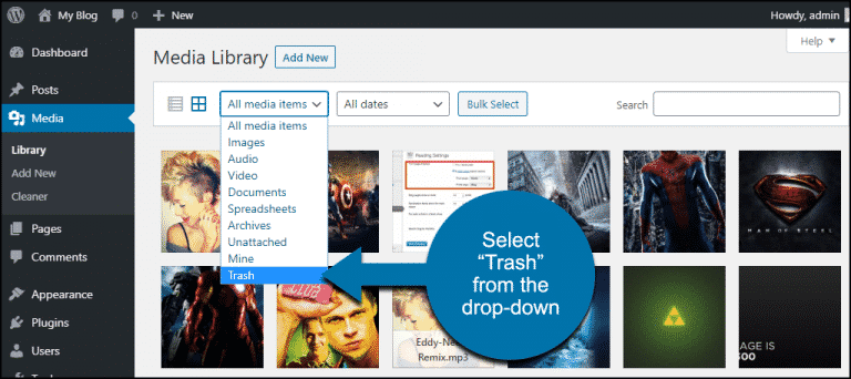 How to Clean the Media Library in WordPress - GreenGeeks