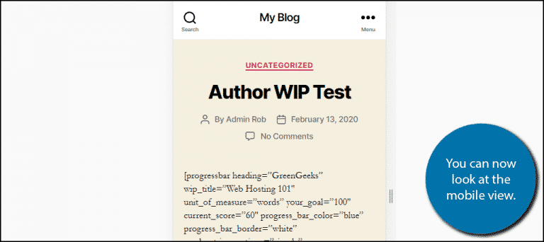 How to View the Mobile Version of Your WordPress Website - GreenGeeks