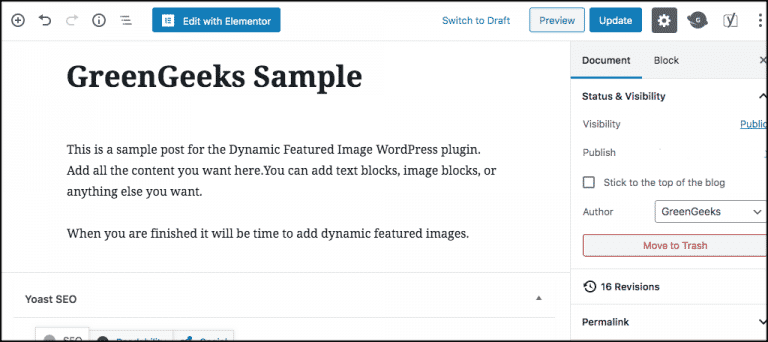 How to Enable a Dynamic Featured Image in WordPress - GreenGeeks