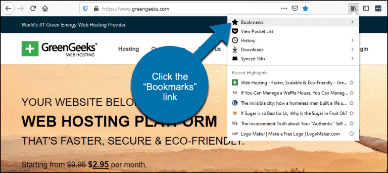 How to Add, Edit, and Modify Bookmarks in Firefox - GreenGeeks