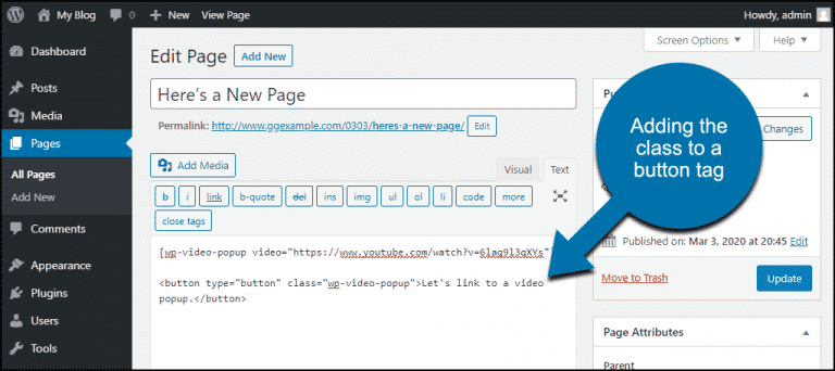 How to Add a Video Popup in WordPress from YouTube or Vimeo - GreenGeeks