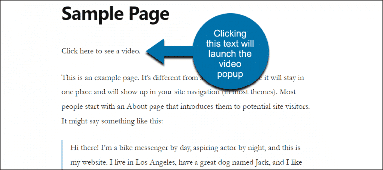 How to Add a Video Popup in WordPress from YouTube or Vimeo - GreenGeeks