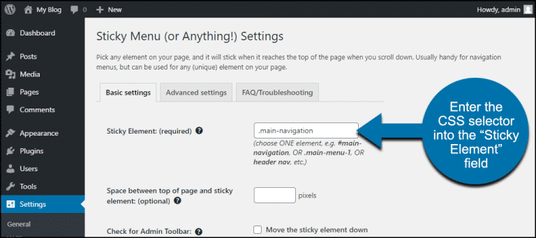 How To Add A Sticky Menu For Floating Navigation In Wordpress Greengeeks