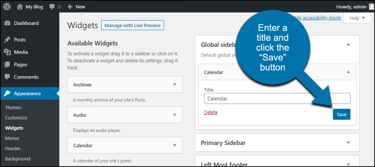 How To Add A Custom Sidebar To Any Wordpress Theme Greengeeks