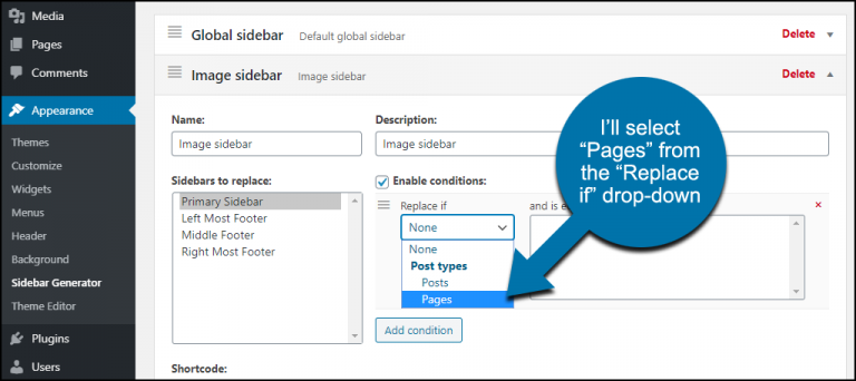 How To Add A Custom Sidebar To Any Wordpress Theme Greengeeks