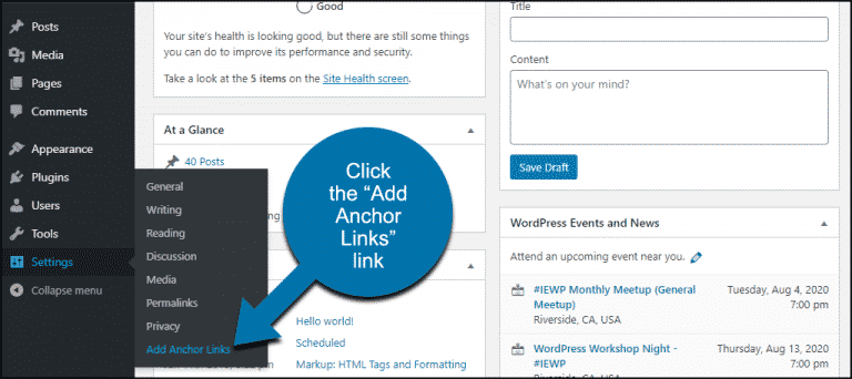 How to Create an Anchor Link in WordPress and When to Use Them - GreenGeeks