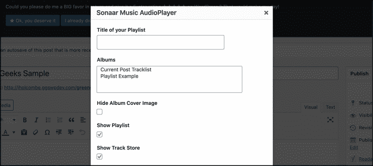 How to Set Up MP3 Music Player by Sonaar in WordPress - GreenGeeks