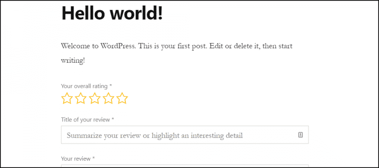 How to Set Up Site Reviews for Your WordPress Website - GreenGeeks