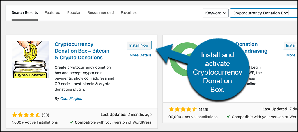 How To Accept Cryptocurrency From A Donation Box In WordPress GreenGeeks