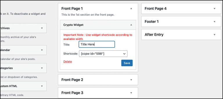 How to Add a Ticker with Cryptocurrency Widgets in WordPress - GreenGeeks