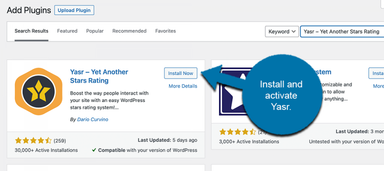 How to Add a Star Rating System with YASR in WordPress - GreenGeeks