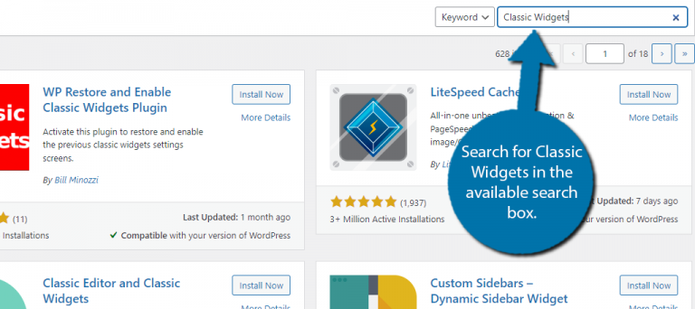 How to Reset WordPress Widgets Back to Classic View