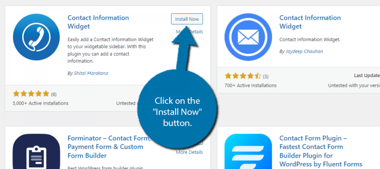 How to Add a WordPress Contact Widget in the Sidebar