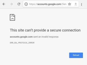 How to Fix "THIS SITE CAN'T PROVIDE A SECURE CONNECTION"