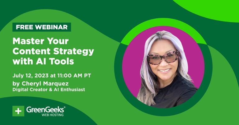 Master Your Content Strategy with AI Tools – GreenGeeks Webinars